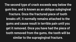 Types Of Dental Teeth Fractures | PDF