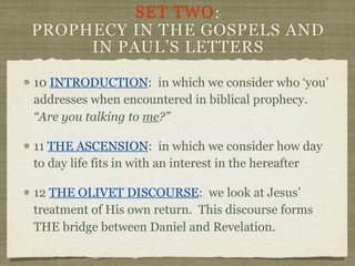Content of Prophecy Study Set | KEY