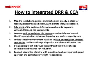 0. aandp net presentation on hfa climate change and drr | PDF