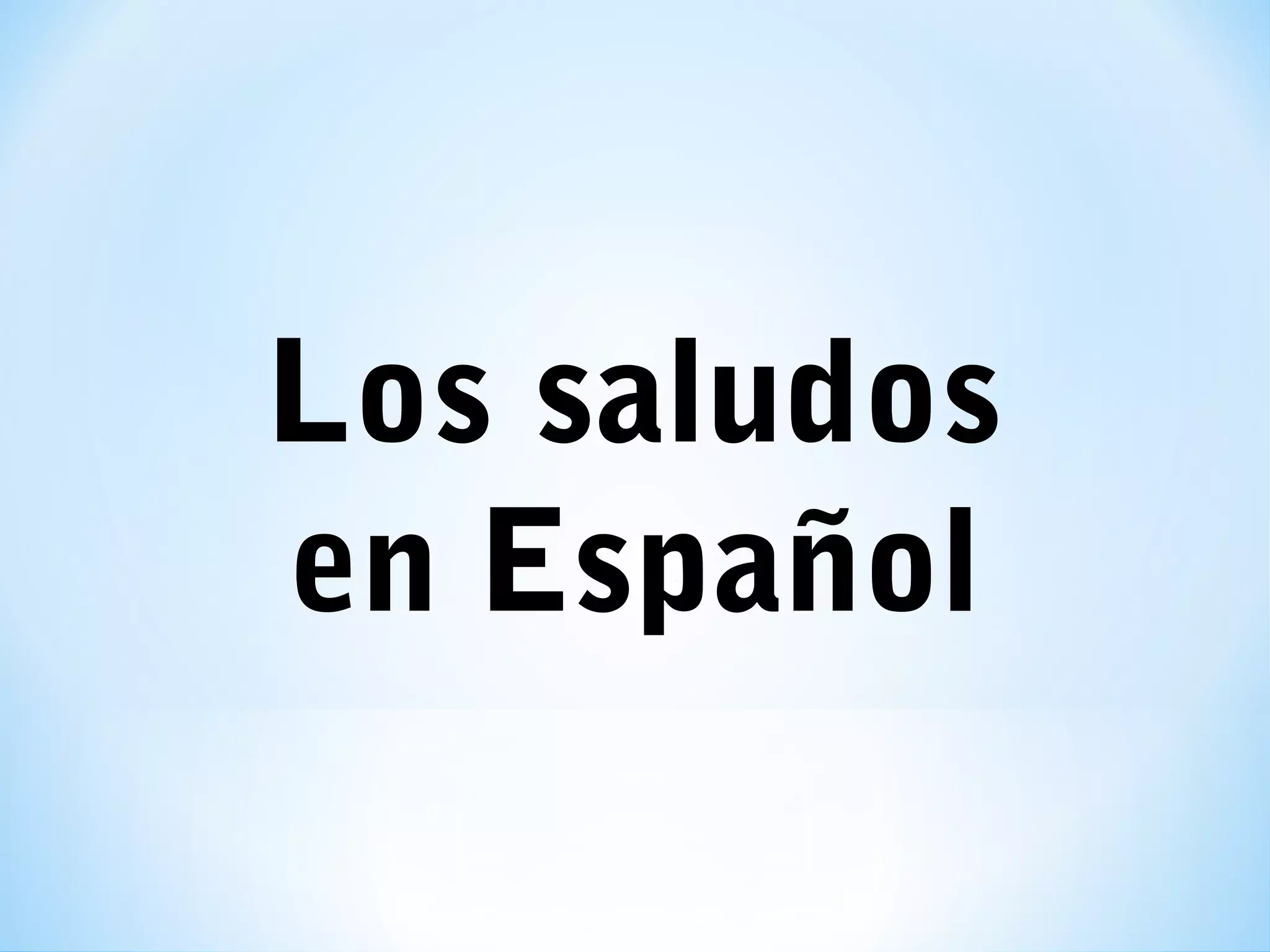 Saludos | PPT