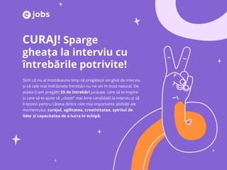 Intrebari Interviu angajare cu raspunsurile potrivite | PPT