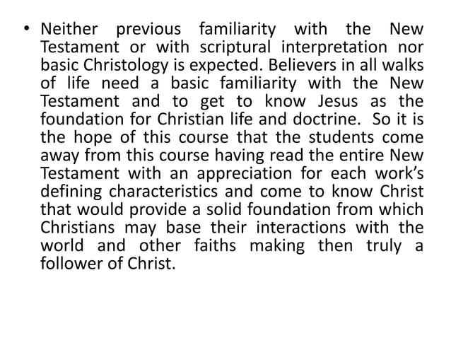 0 intro - new testament & christology | PPTX | Christianity | Religion ...