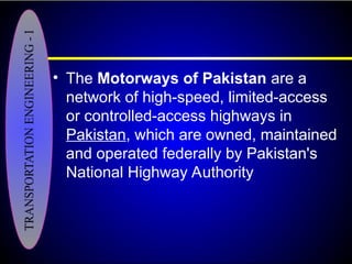 0-introduction to elements of transportation | PPT