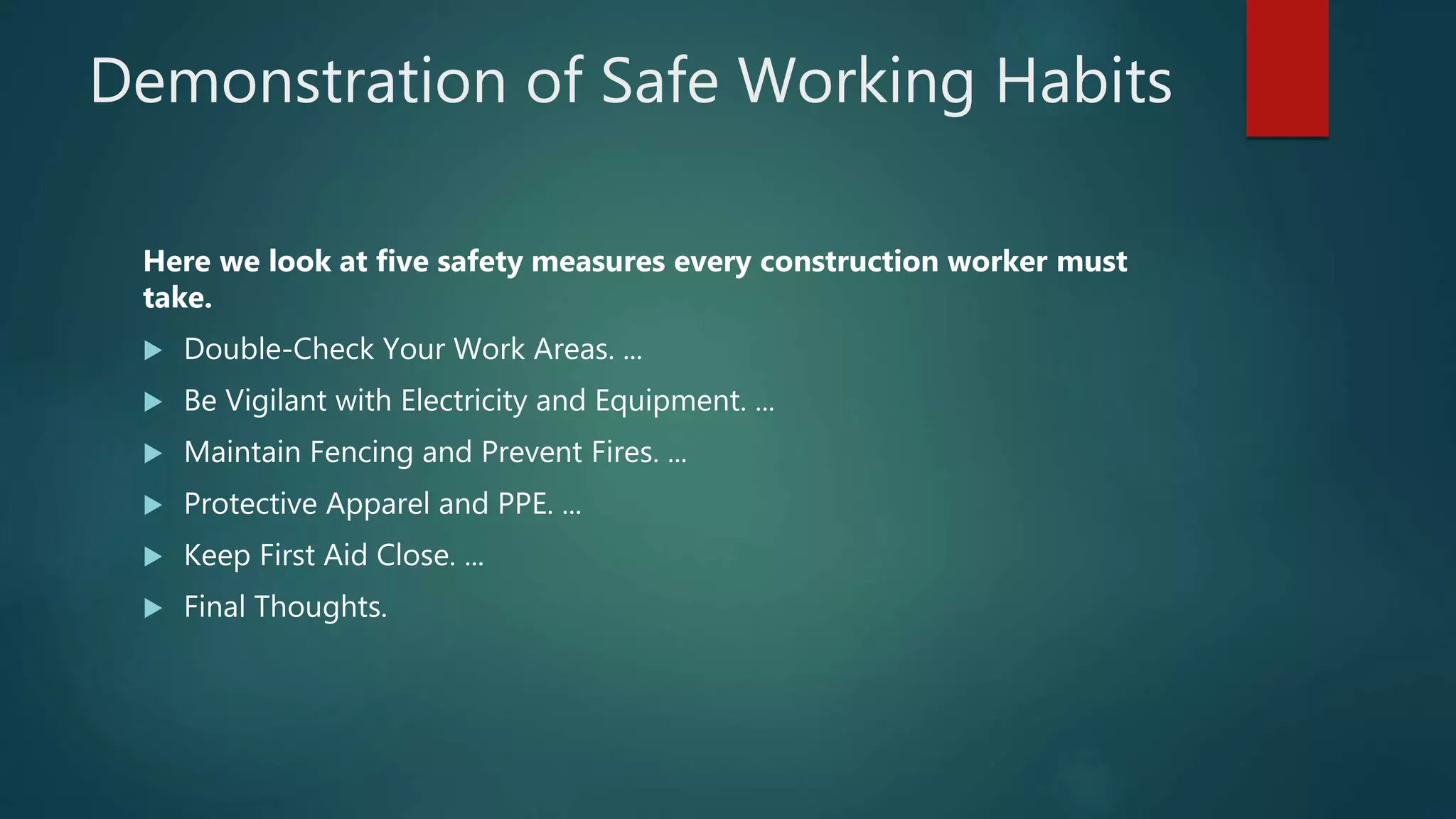 Observation of safety precaution | PPTX