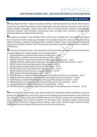 0 proposal penawaran software aplikasi sistem informasi manajemen ...