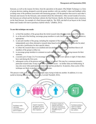 DELPHI TECHNIQUE ‎‎(DECISION MAKING)‎ | PDF