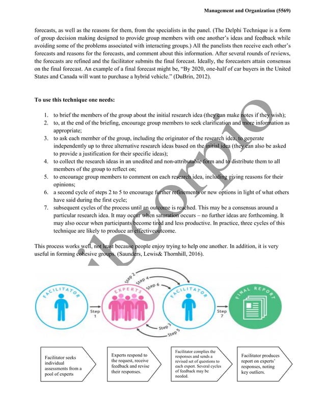 DELPHI TECHNIQUE ‎‎(DECISION MAKING)‎ | PDF