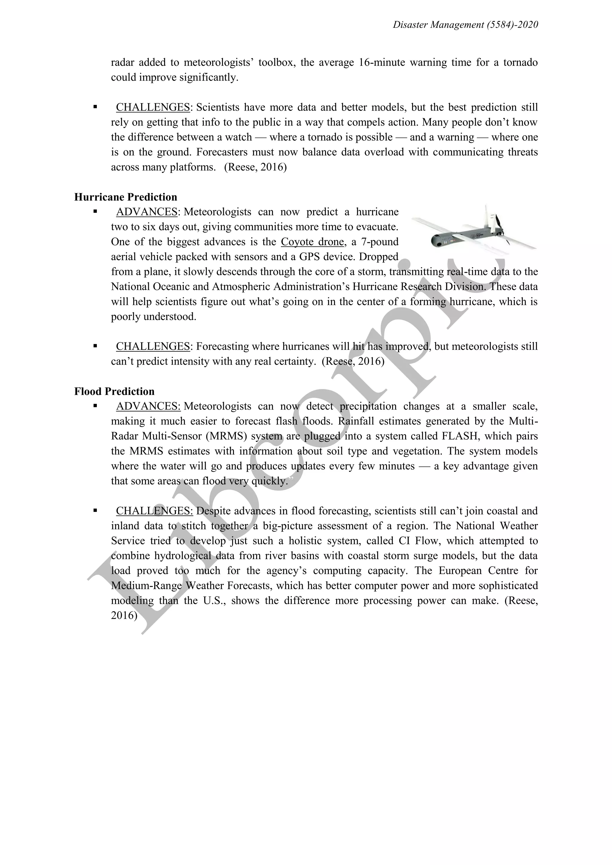 DISASTER PREDICTION | PDF