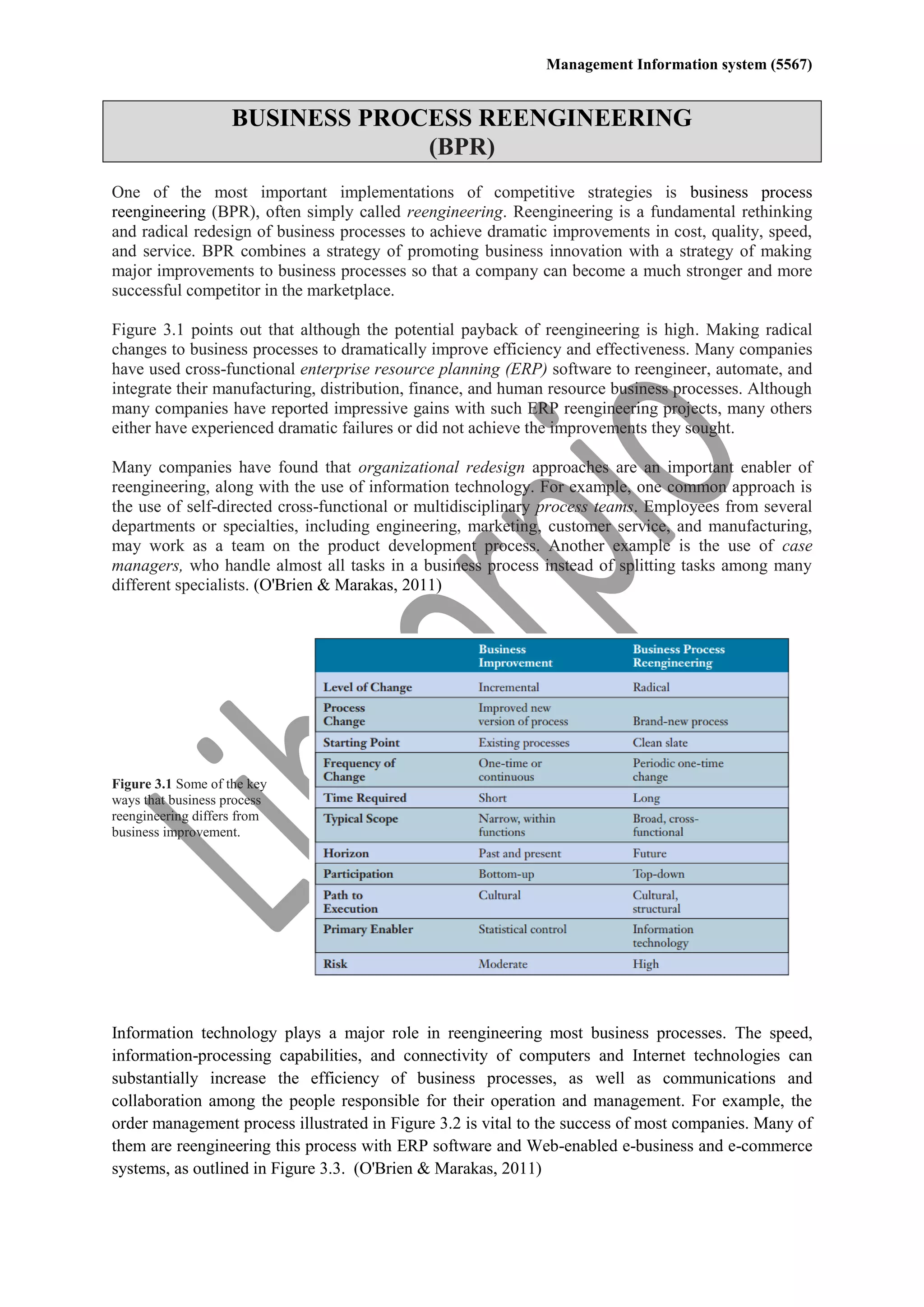 BUSINESS PROCESS ‎REENGINEERING (BPR) in ‎PAKISTAN | PDF | IT and Internet Support | Internet