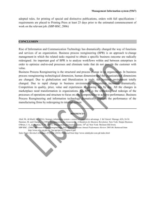 BUSINESS PROCESS ‎REENGINEERING (BPR) in ‎PAKISTAN | PDF