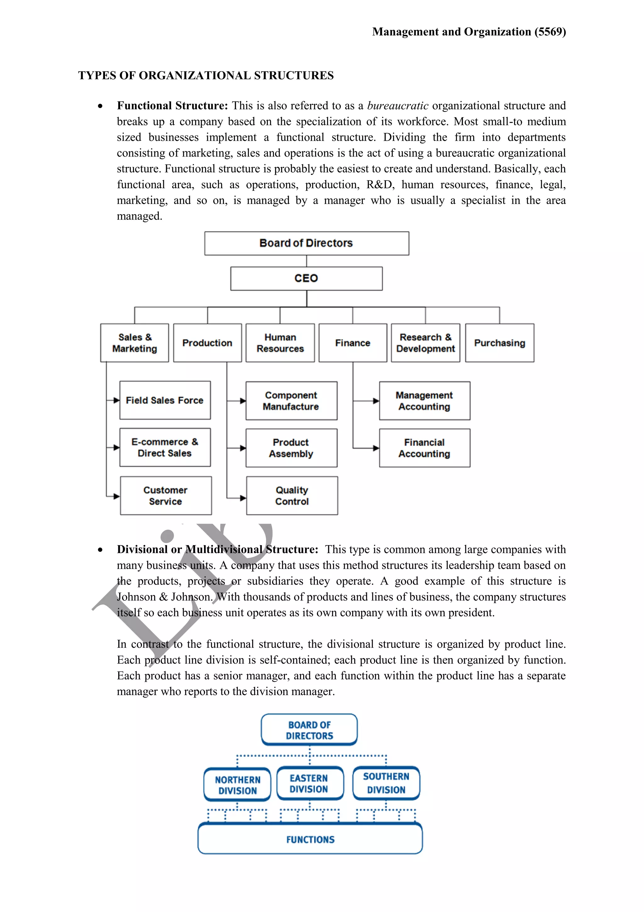 ORGANIZATIONAL ‎STRUCTURE | PDF