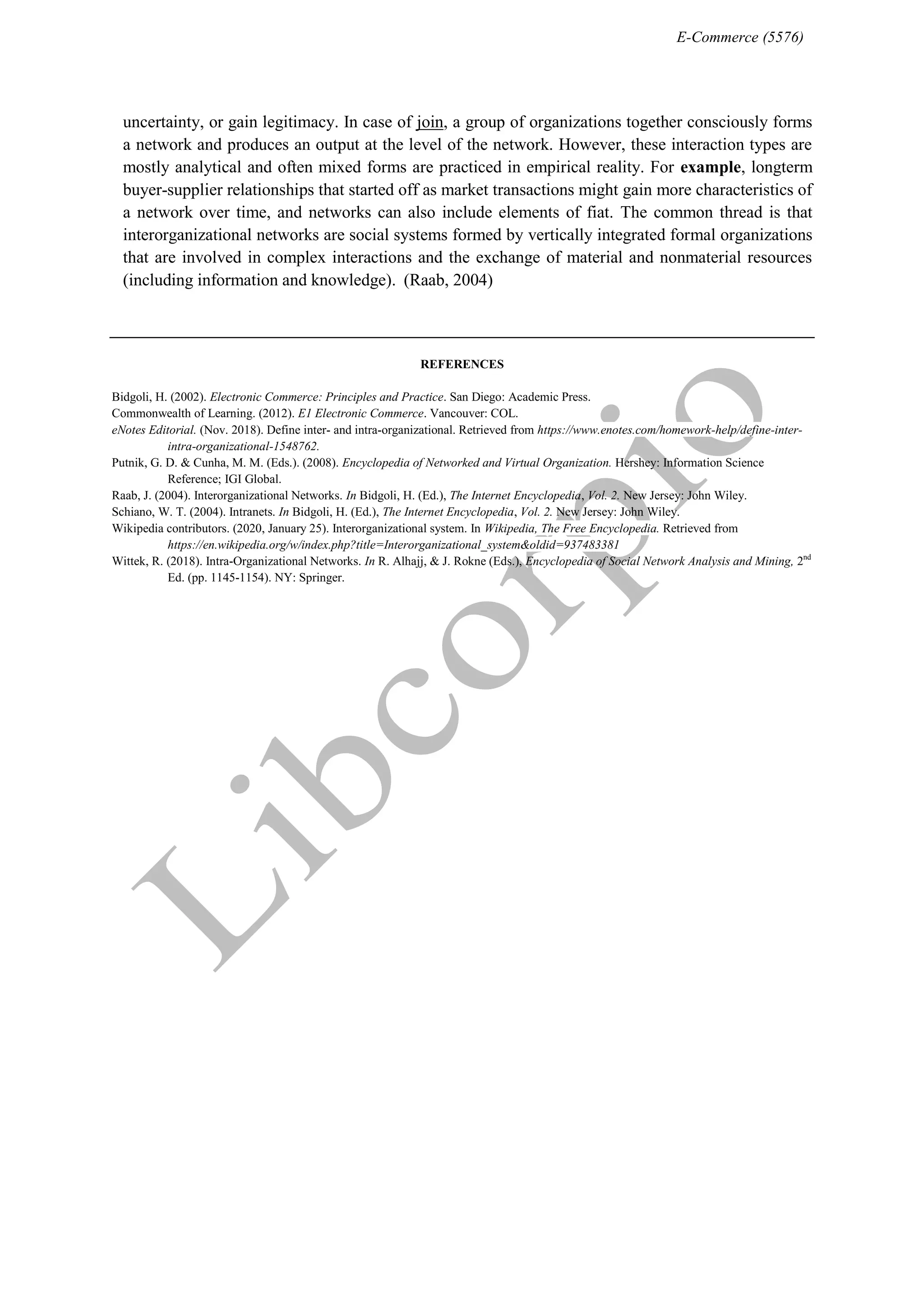 INTRA- AND INTER- ‎ORGANIZATIONAL ‎SYSTEMS | PDF