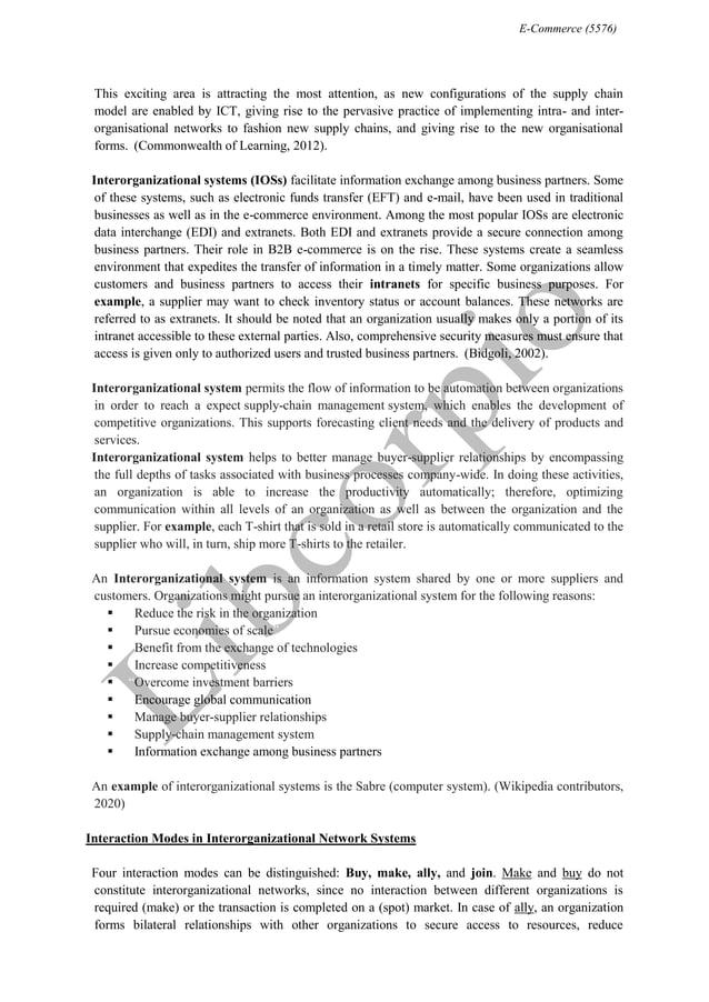 INTRA- AND INTER- ‎ORGANIZATIONAL ‎SYSTEMS | PDF