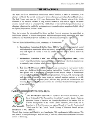 THE RED CROSS | PDF | Non-Profit Organizations | Industries