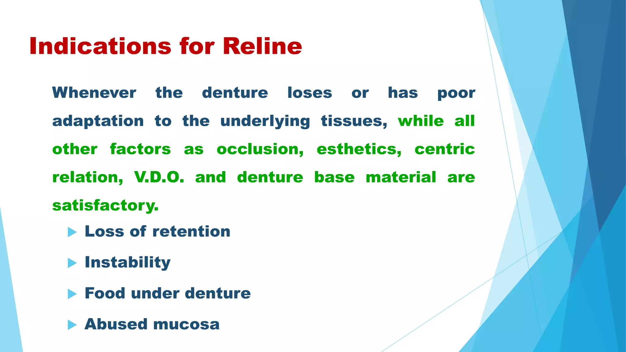 13- Relining, rebasing and repair of removable dentures.pptx
