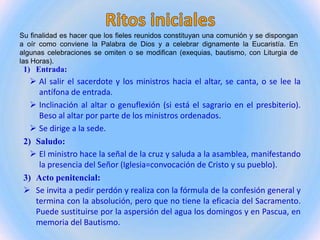 1 ritos iniciales - liturgia de la palabra (i) | PPTX