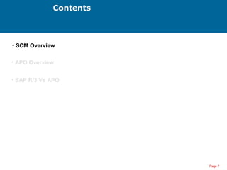 sap-apo overview | PPT