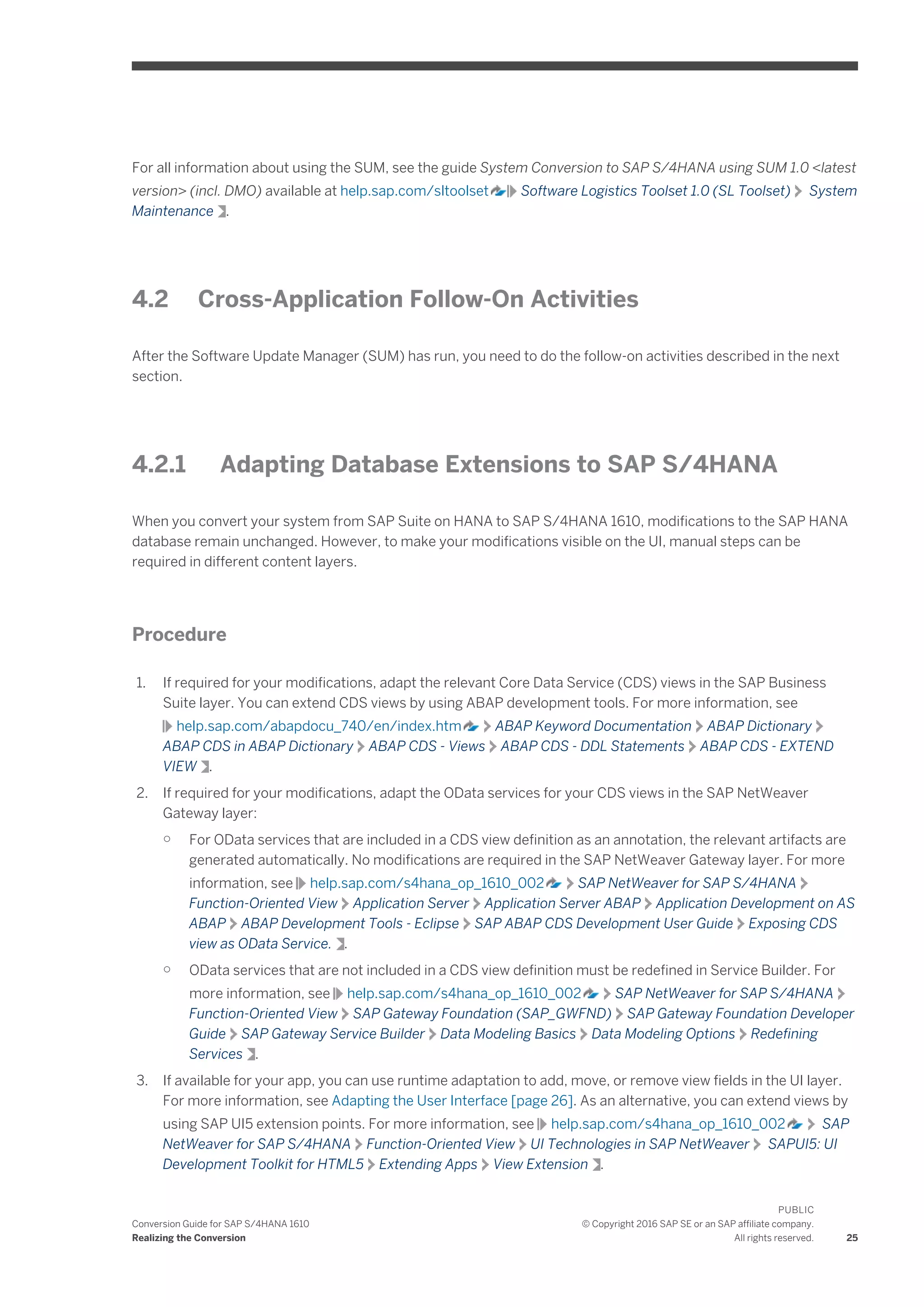 0 sap - conversion guide for sap s4 hana 1610 | PDF