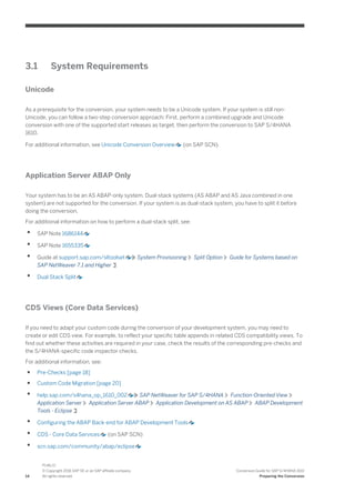 0 sap - conversion guide for sap s4 hana 1610 | PDF