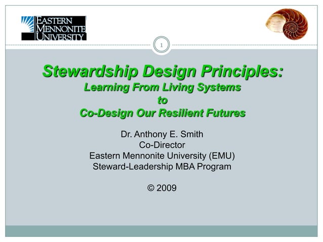 Stewardship Design Principles | PPT