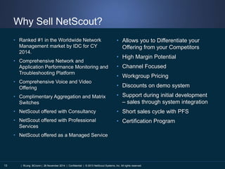 NetScout Systems corporate overview | PPTX | IT and Internet Support | Internet