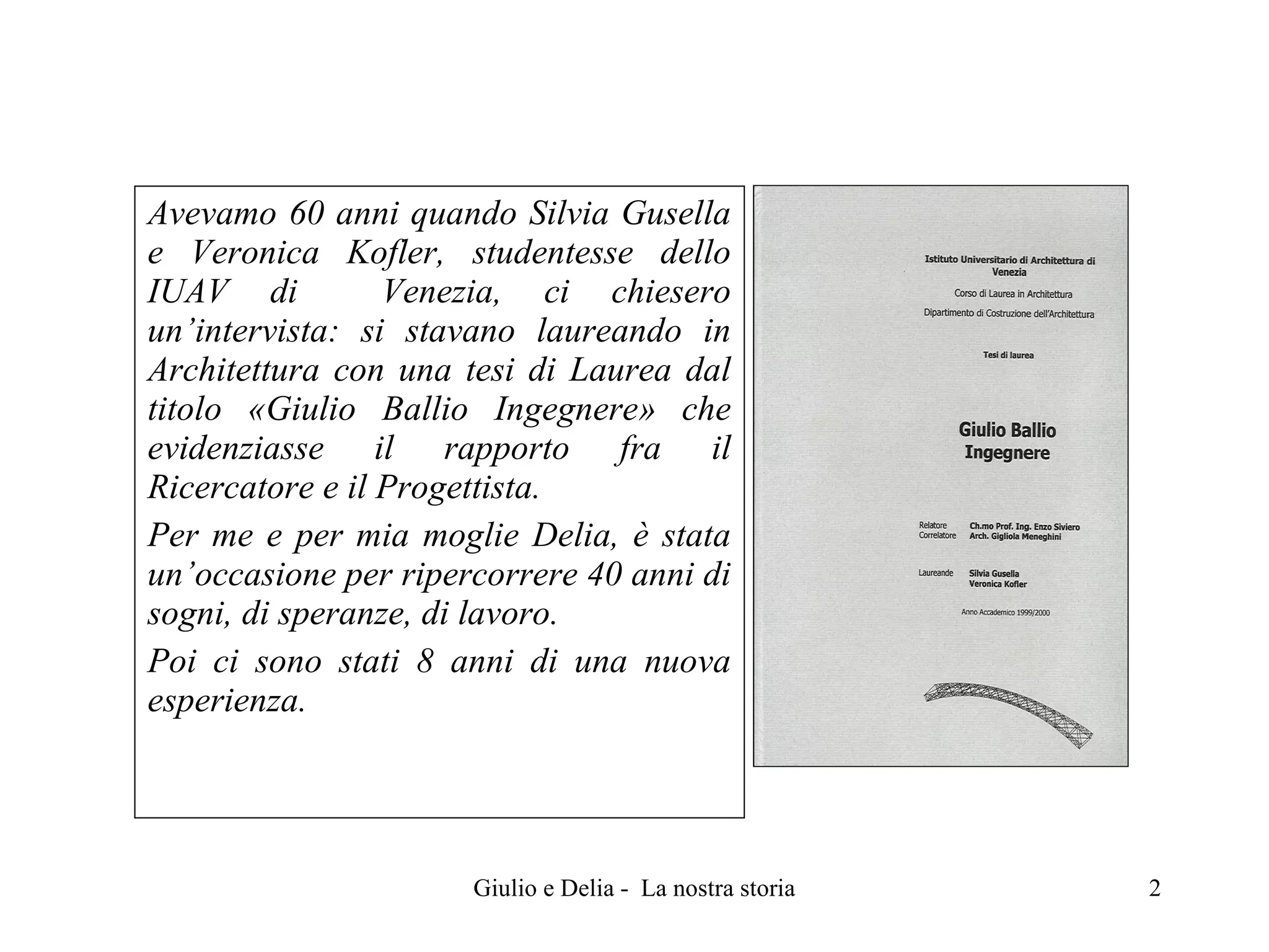 00.01.la nostra storia | PPT