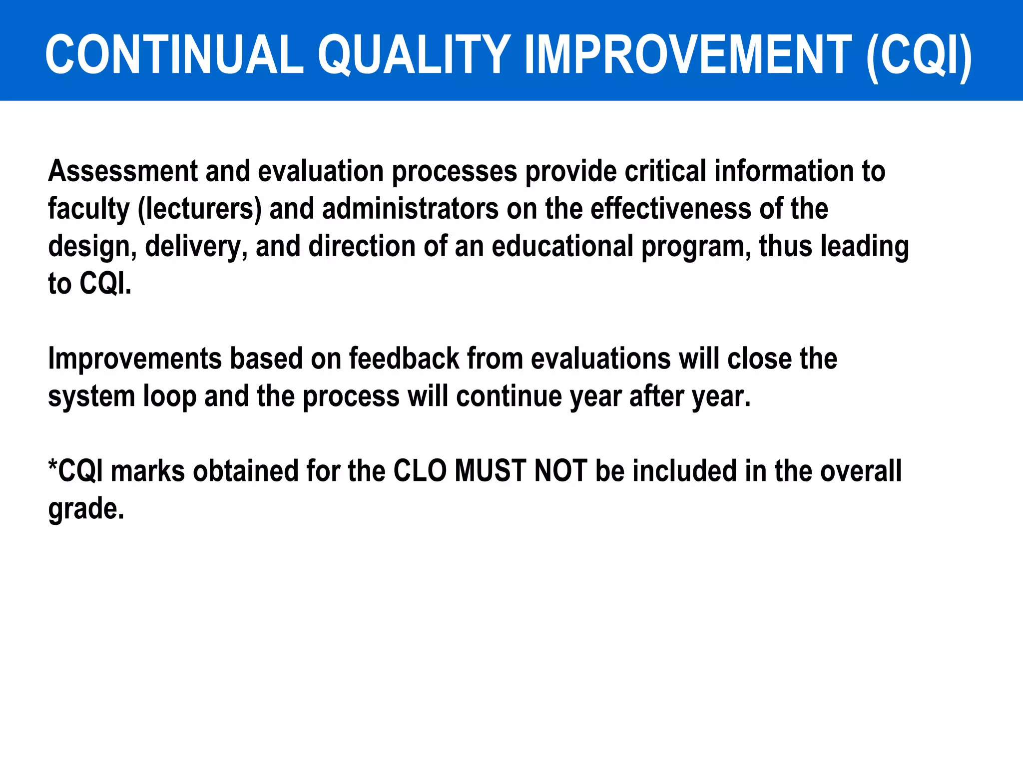 OBE Student Learning Time (SLT) & Assessment | PPT