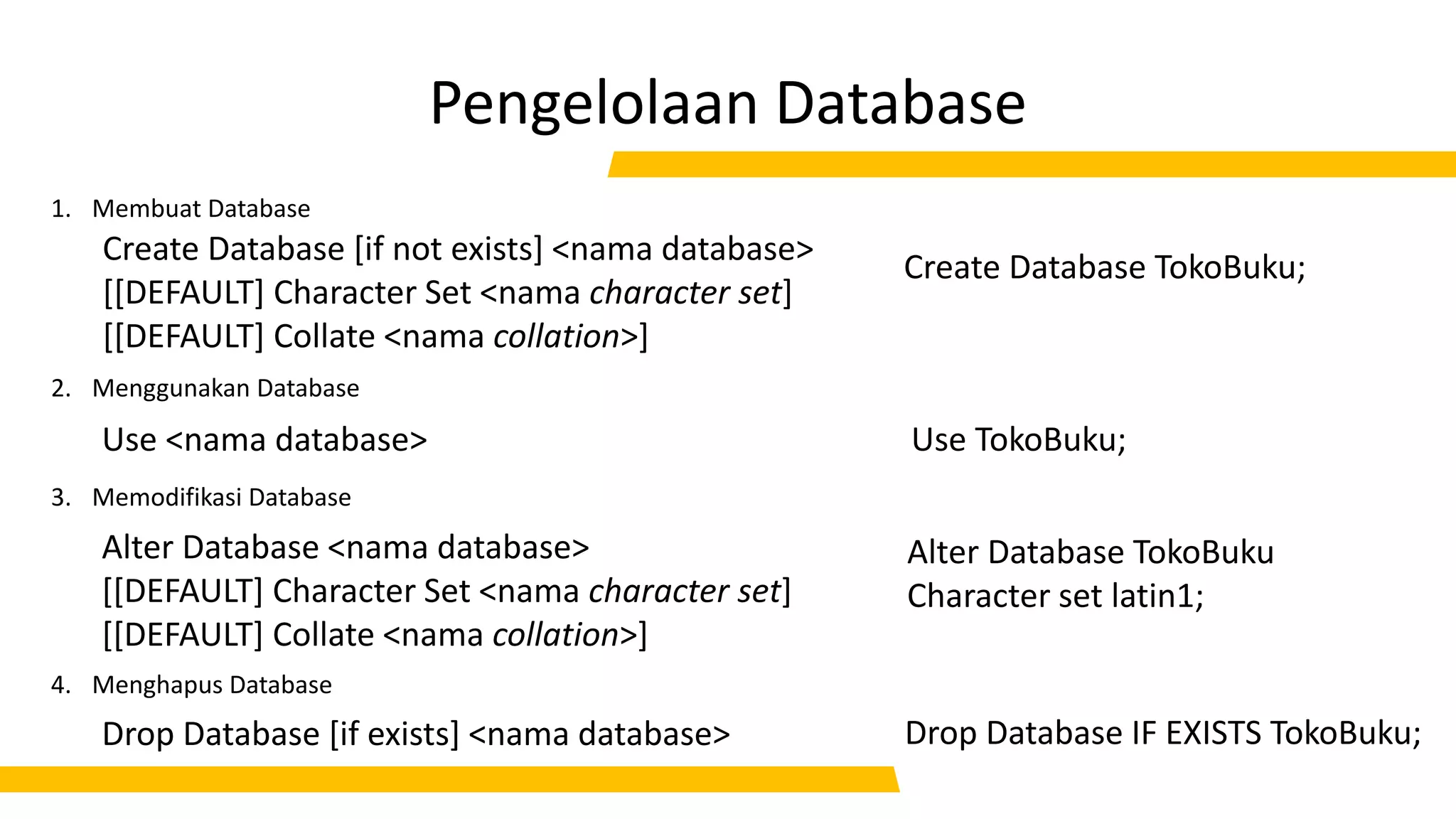 00. instalasi dan penggunaan mysql | PPT