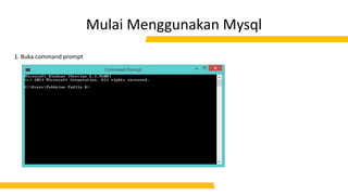 00. instalasi dan penggunaan mysql | PPT