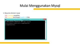 00. instalasi dan penggunaan mysql | PPT