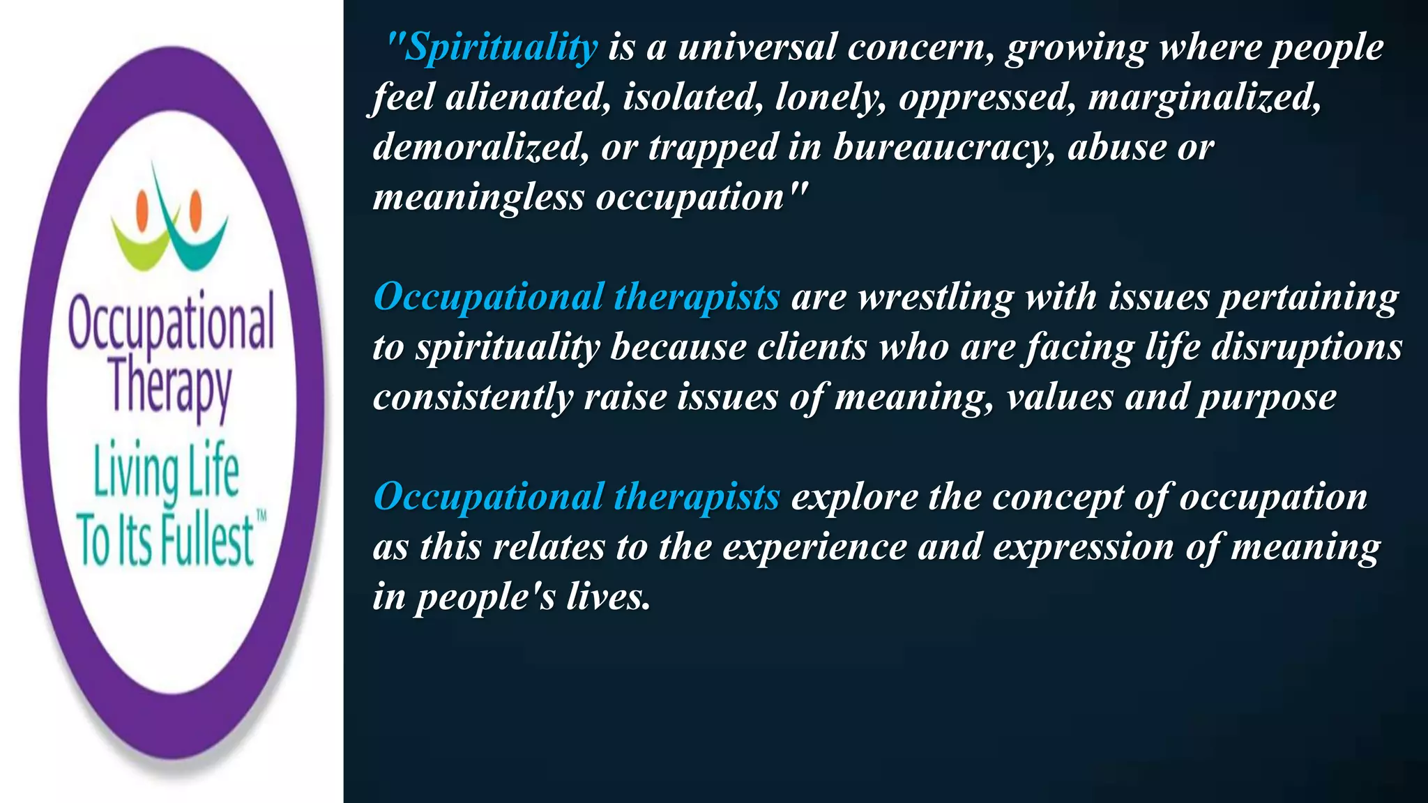 Home and Community Occupations- The Meaning of Occupations in Daily ...