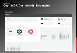 TechTalk02 - Ceph Cluster Monitoring & Dashboard Overview | PPT