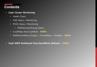 TechTalk02 - Ceph Cluster Monitoring & Dashboard Overview | PPT