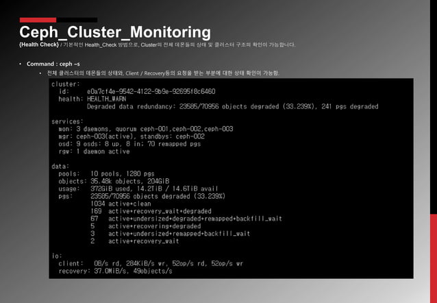 TechTalk02 - Ceph Cluster Monitoring & Dashboard Overview | PPT