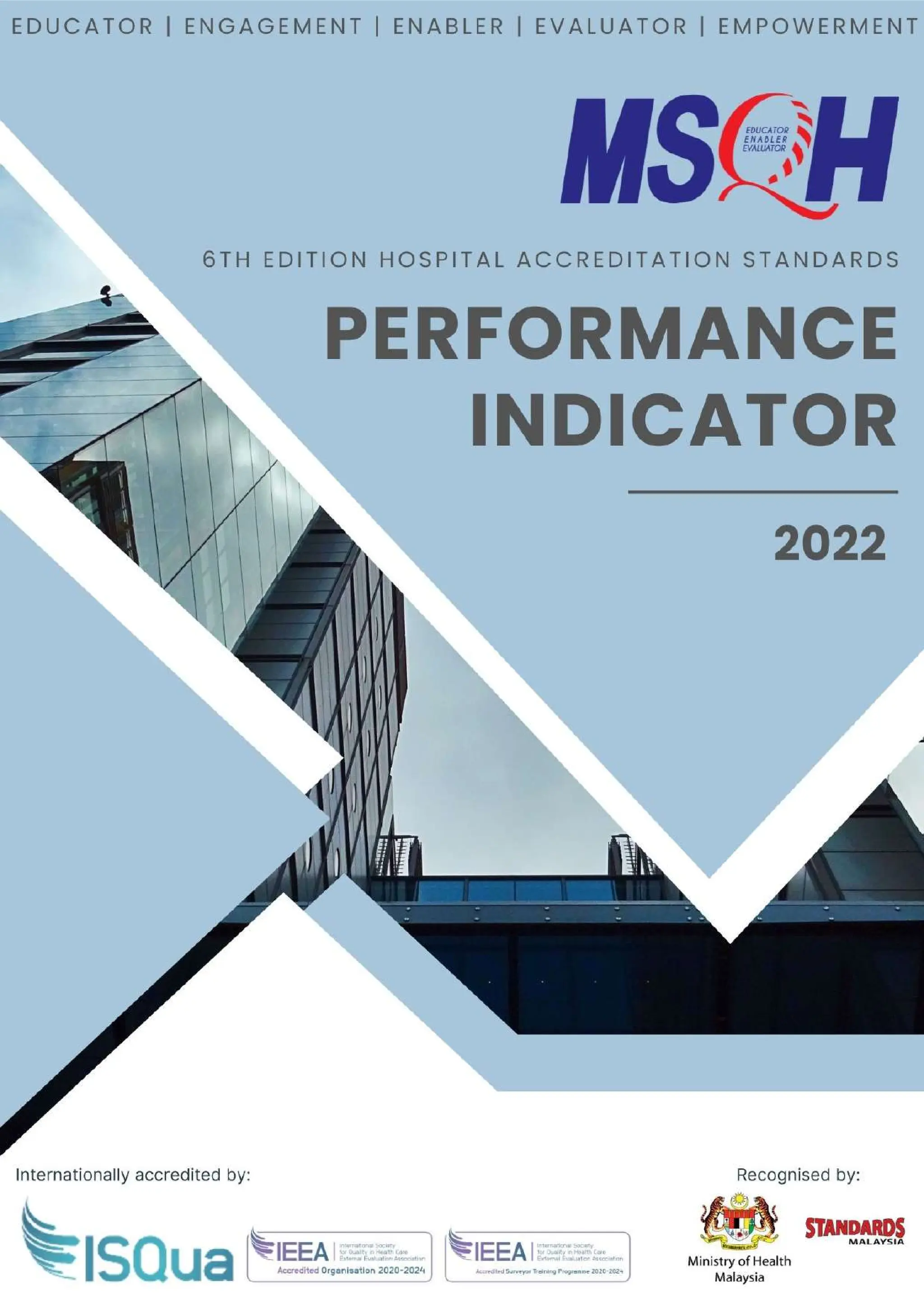 00. MSQH Performance Indicators - 6th Edition Complete Set of ...