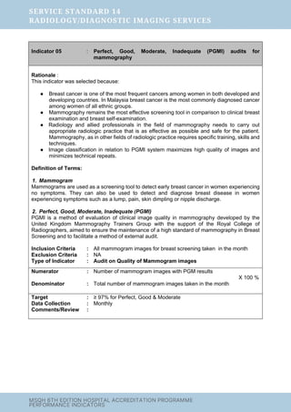 00. MSQH Performance Indicators - 6th Edition Complete Set of ...