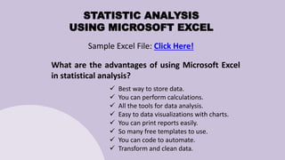 Statistic Inference and Statistical Analysis Using MS Excel.pptx