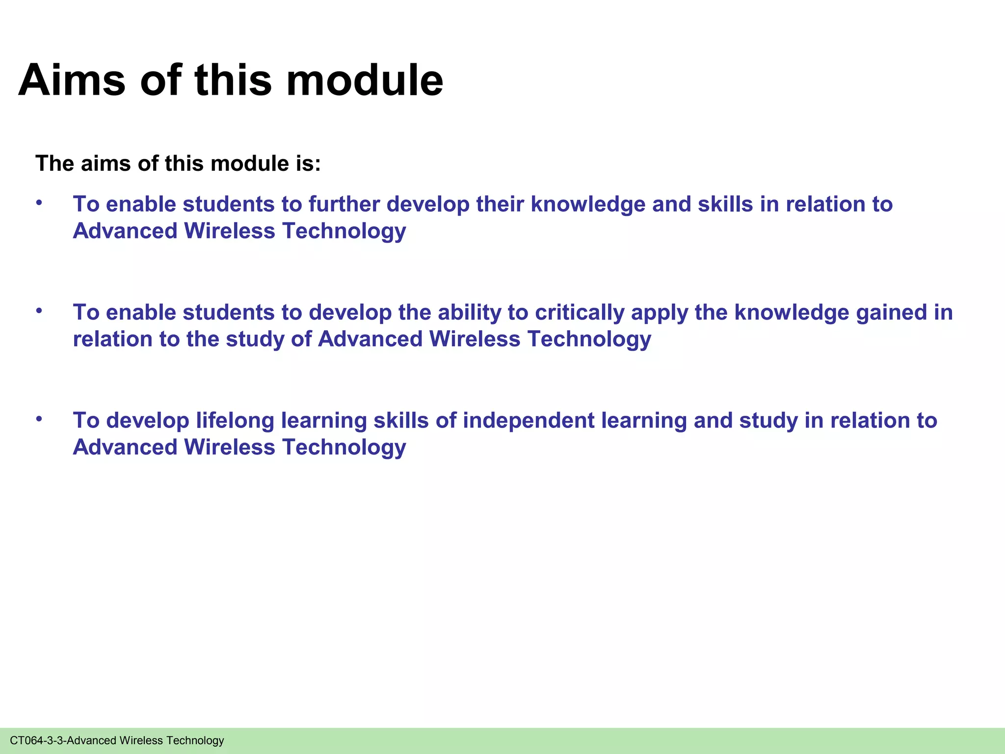 00 awt-advanced wireless technology-introduction | PPT