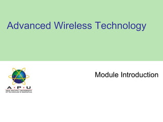 00 awt-advanced wireless technology-introduction | PPT