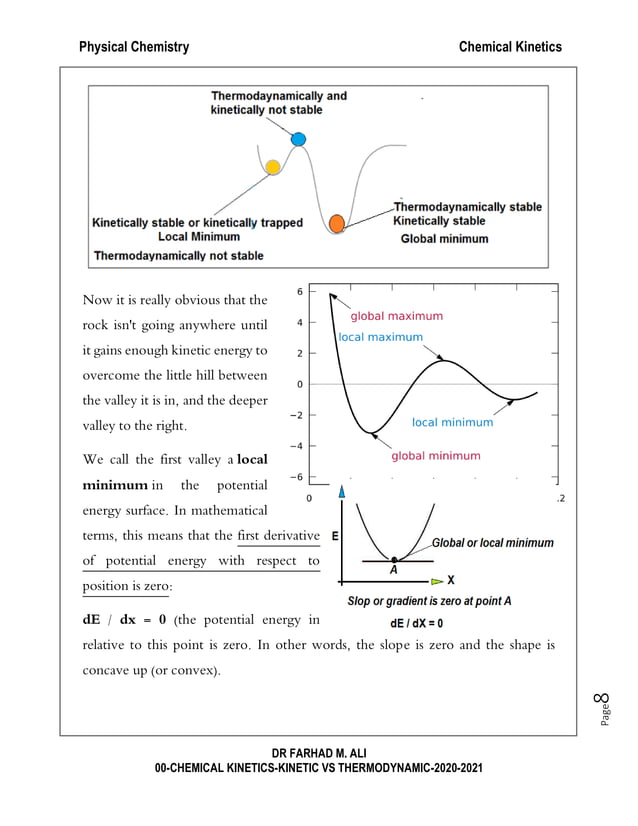 chemical kinetics-kinetic vs thermodynamic | PDF | Chemistry | Science