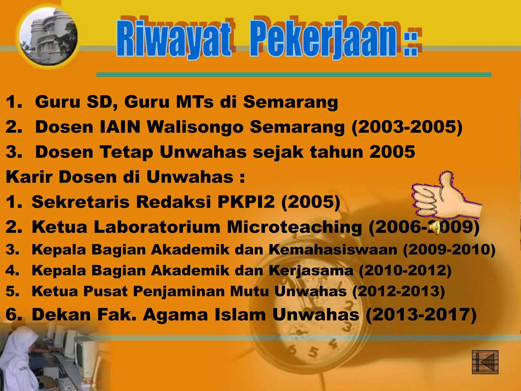 Curiculum vitae riwayat kehidupan cholid.ppt