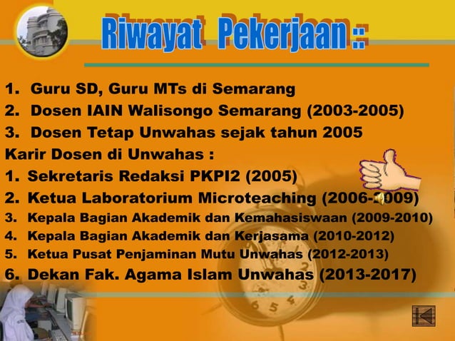 Curiculum vitae riwayat kehidupan cholid.ppt