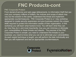 FNC Forensics Overview | PPTX