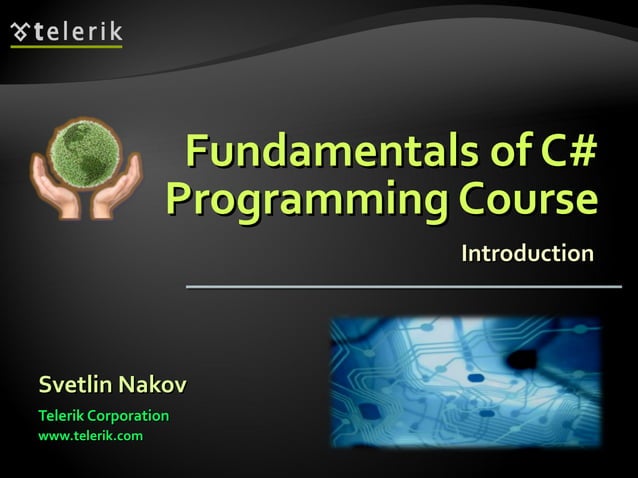 00 Fundamentals of csharp course introduction | PPT | Programming ...