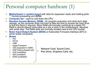 00 Hardware Of Personal Computer V1 1 | PPT