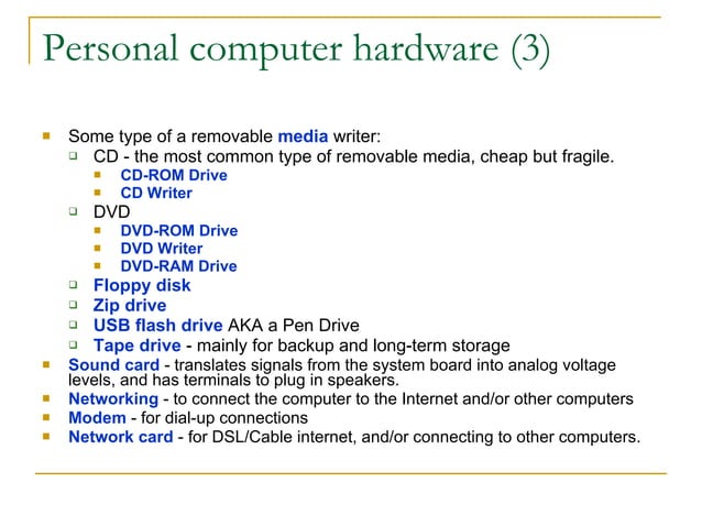 00 Hardware Of Personal Computer V1 1 | PPT
