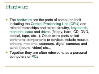 00 Hardware Of Personal Computer V1 1 | PPT