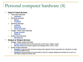 00 Hardware Of Personal Computer V1 1 | PPT