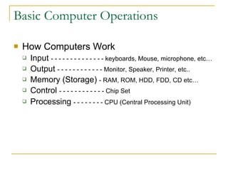 00 Hardware Of Personal Computer V1 1 | PPT