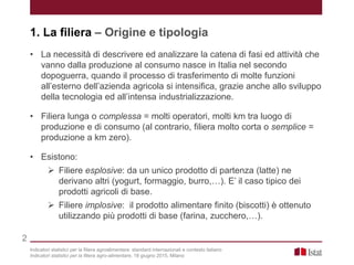 Indicatori statistici per la filiera agro-alimentare - Gismondi | PPTX